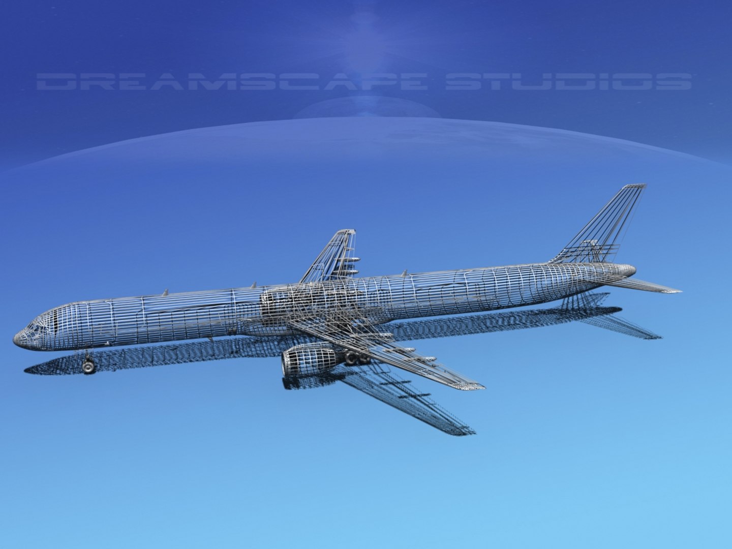 3d airline boeing 757 757-300 model