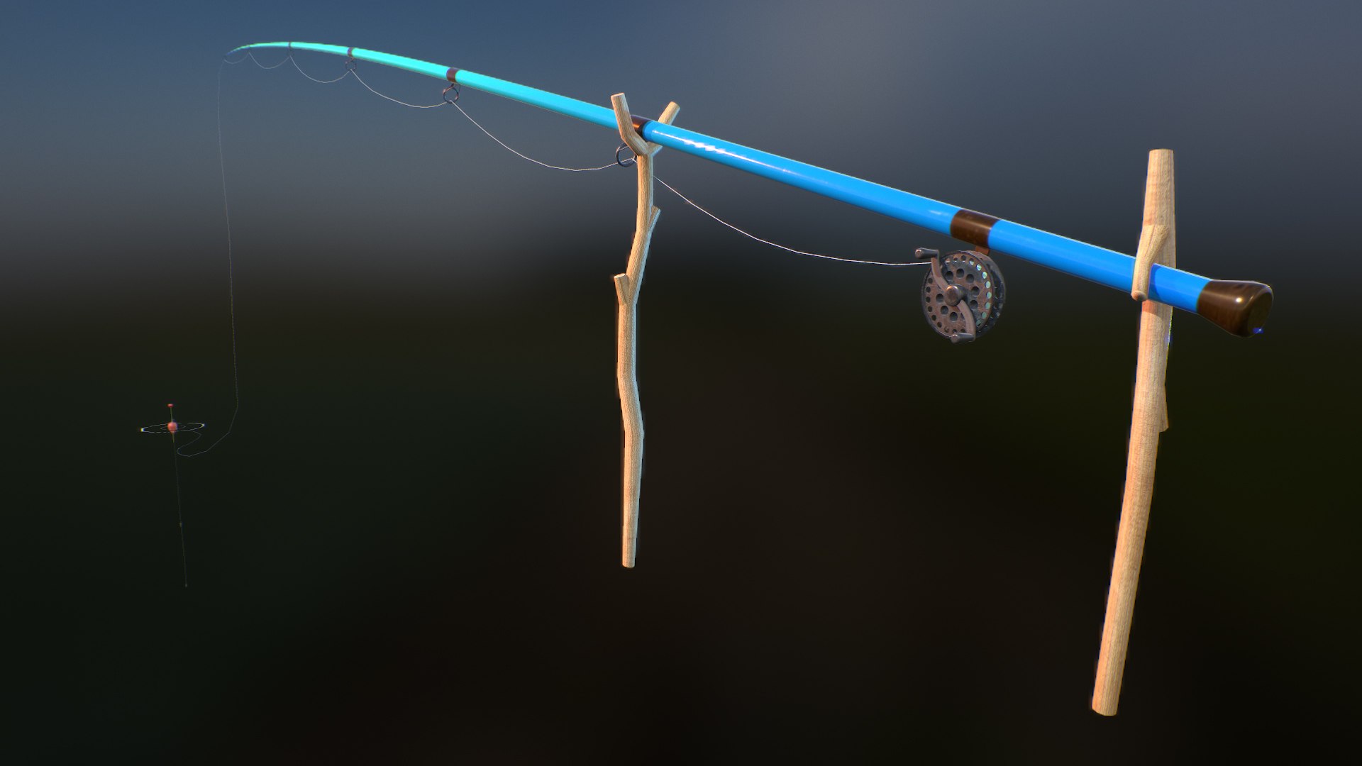 3D fishing rod - TurboSquid 1613706