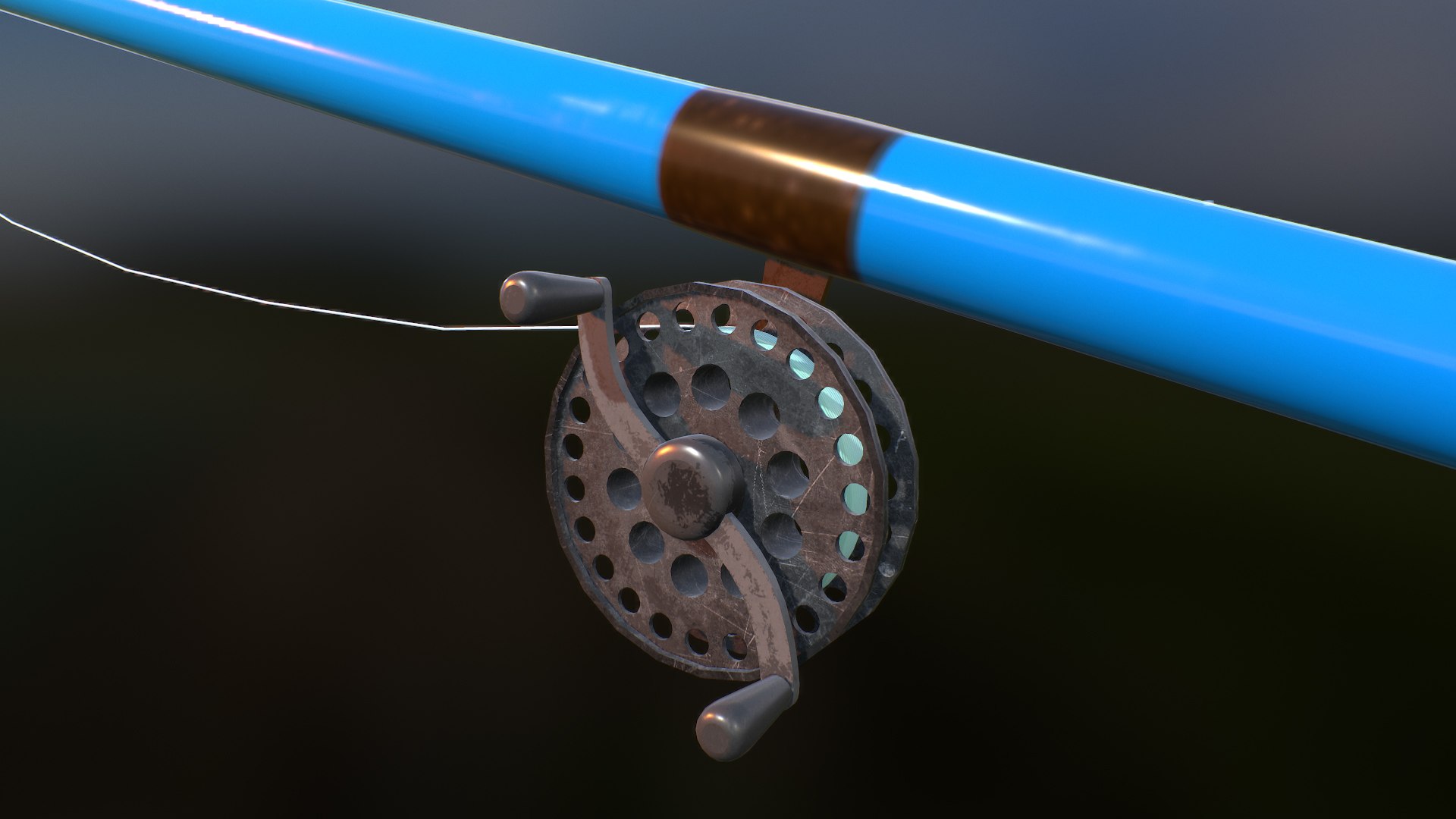 3D fishing rod - TurboSquid 1613706