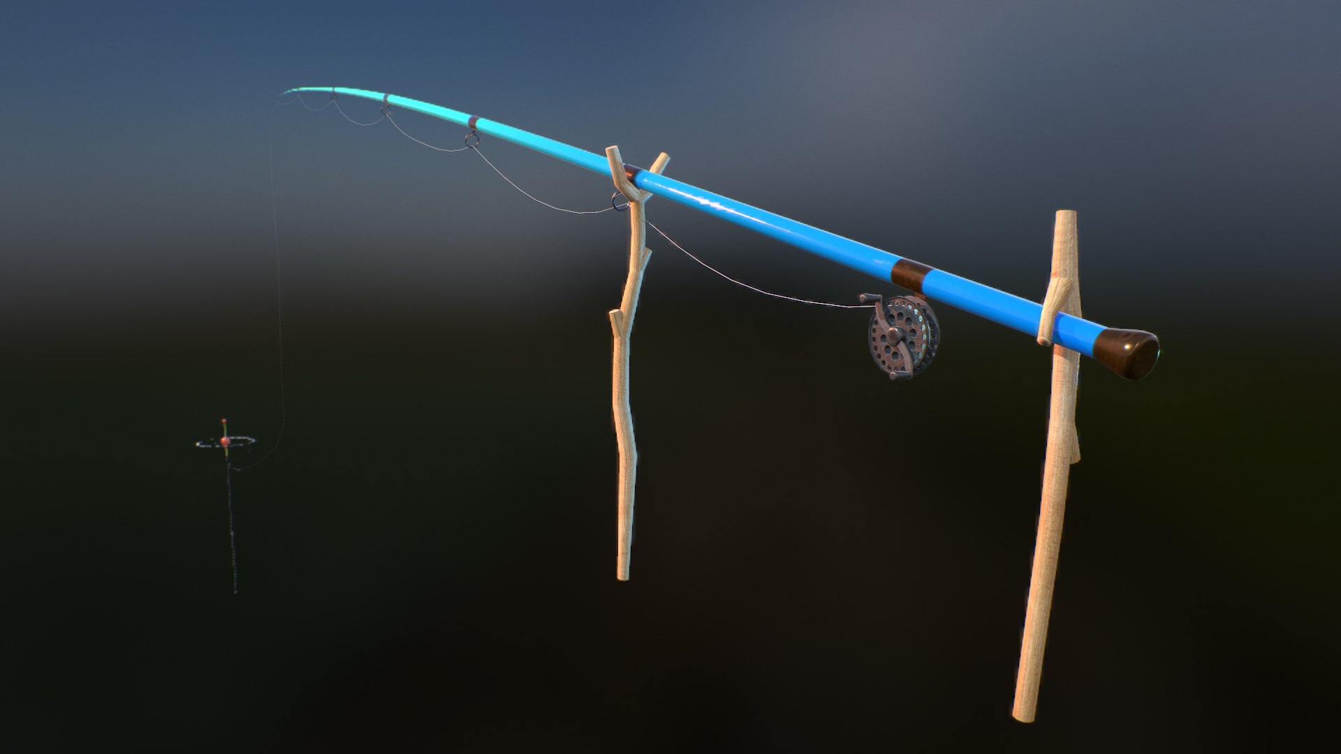 3D fishing rod - TurboSquid 1613706