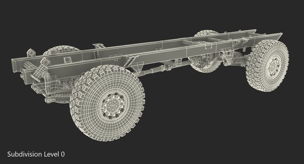 4x4 truck chassis 3D model - TurboSquid 1233165
