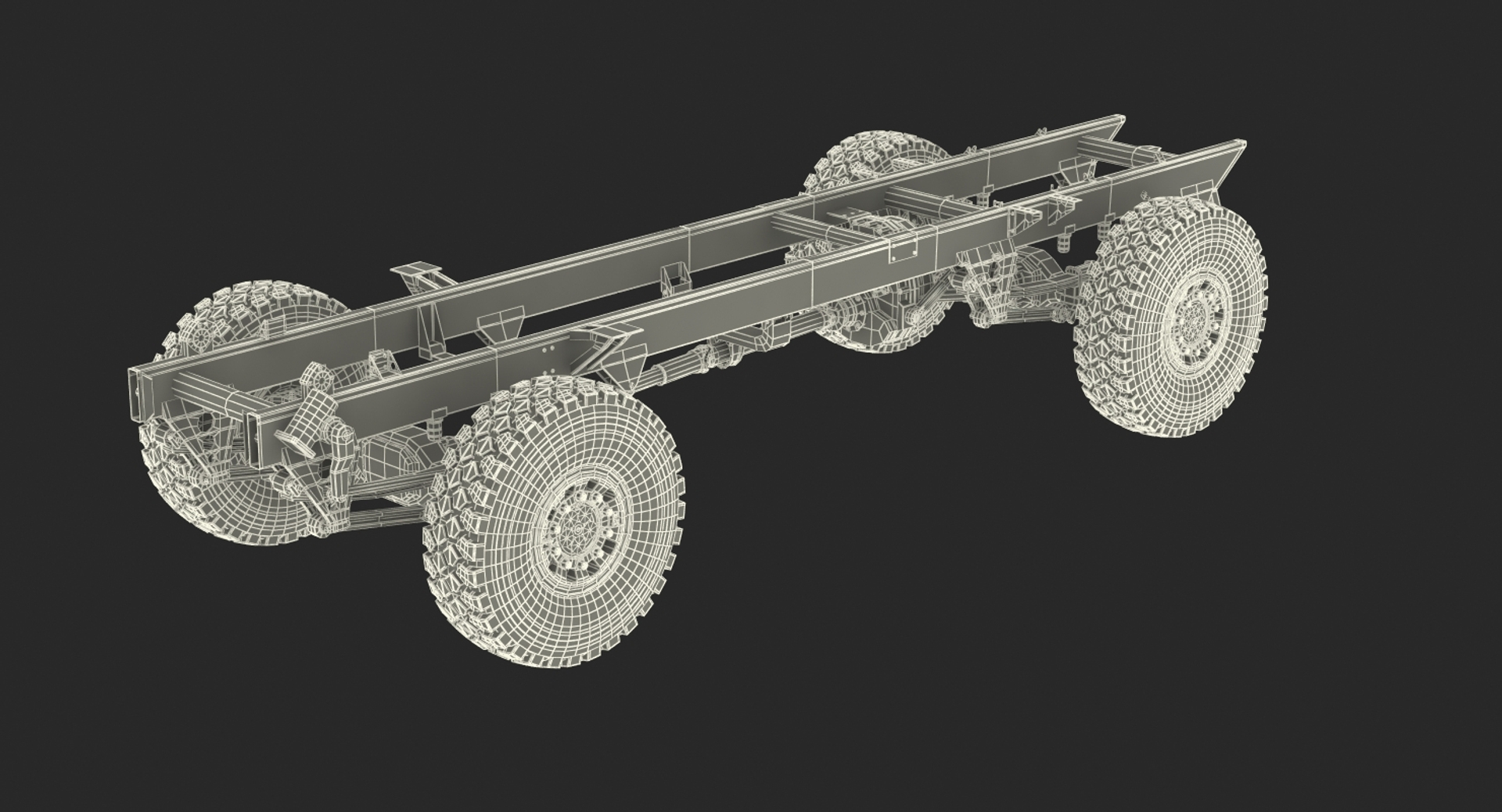 4x4 Truck Chassis 3D Model - TurboSquid 1233165