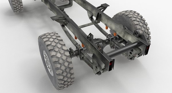 4x4 truck chassis 3D model - TurboSquid 1233165