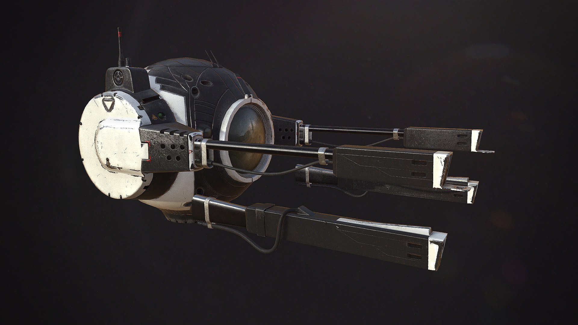 Flying Drone Turret 3D - TurboSquid 1444077