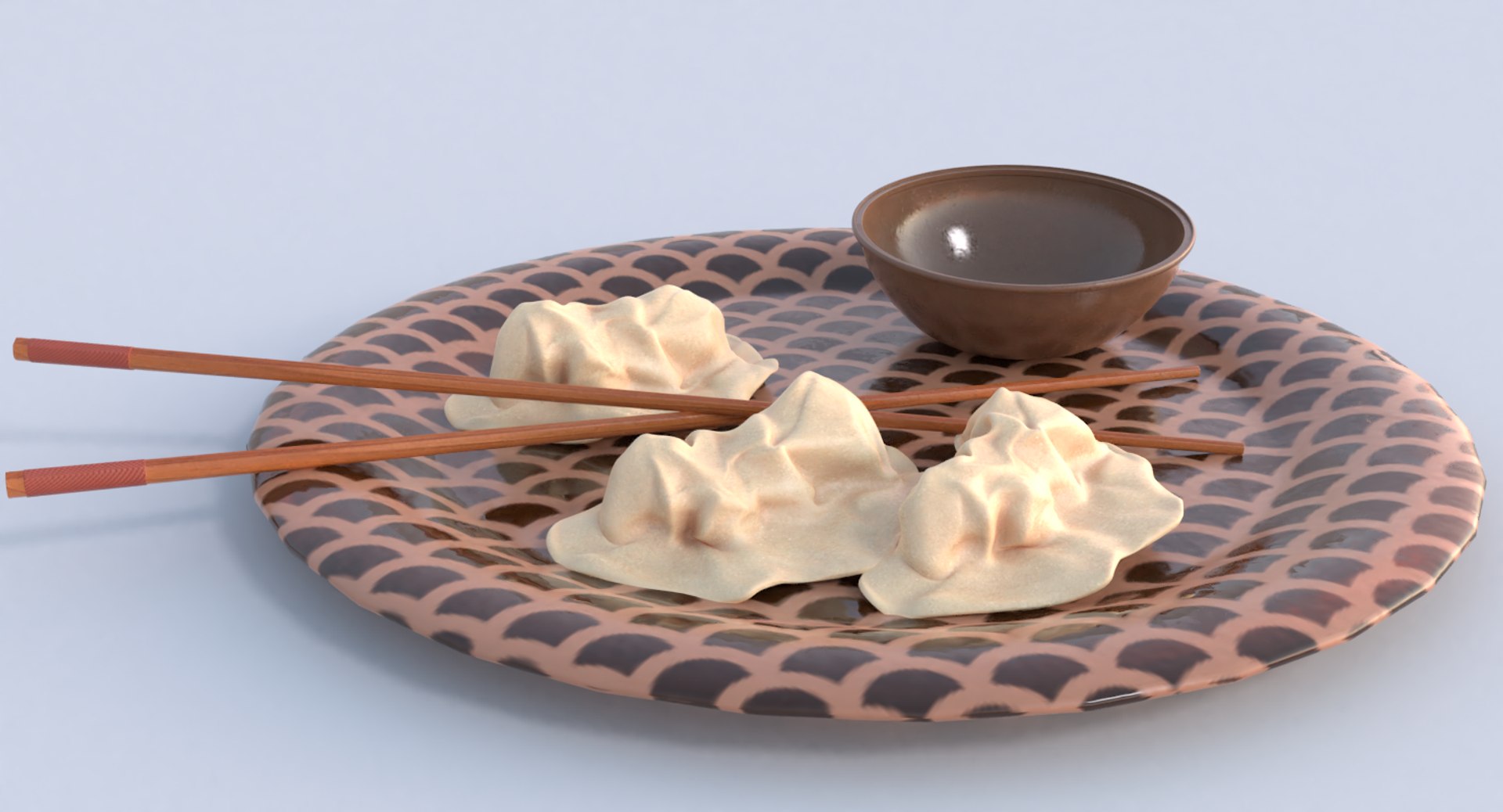 3D Dumpling Food - TurboSquid 1344265