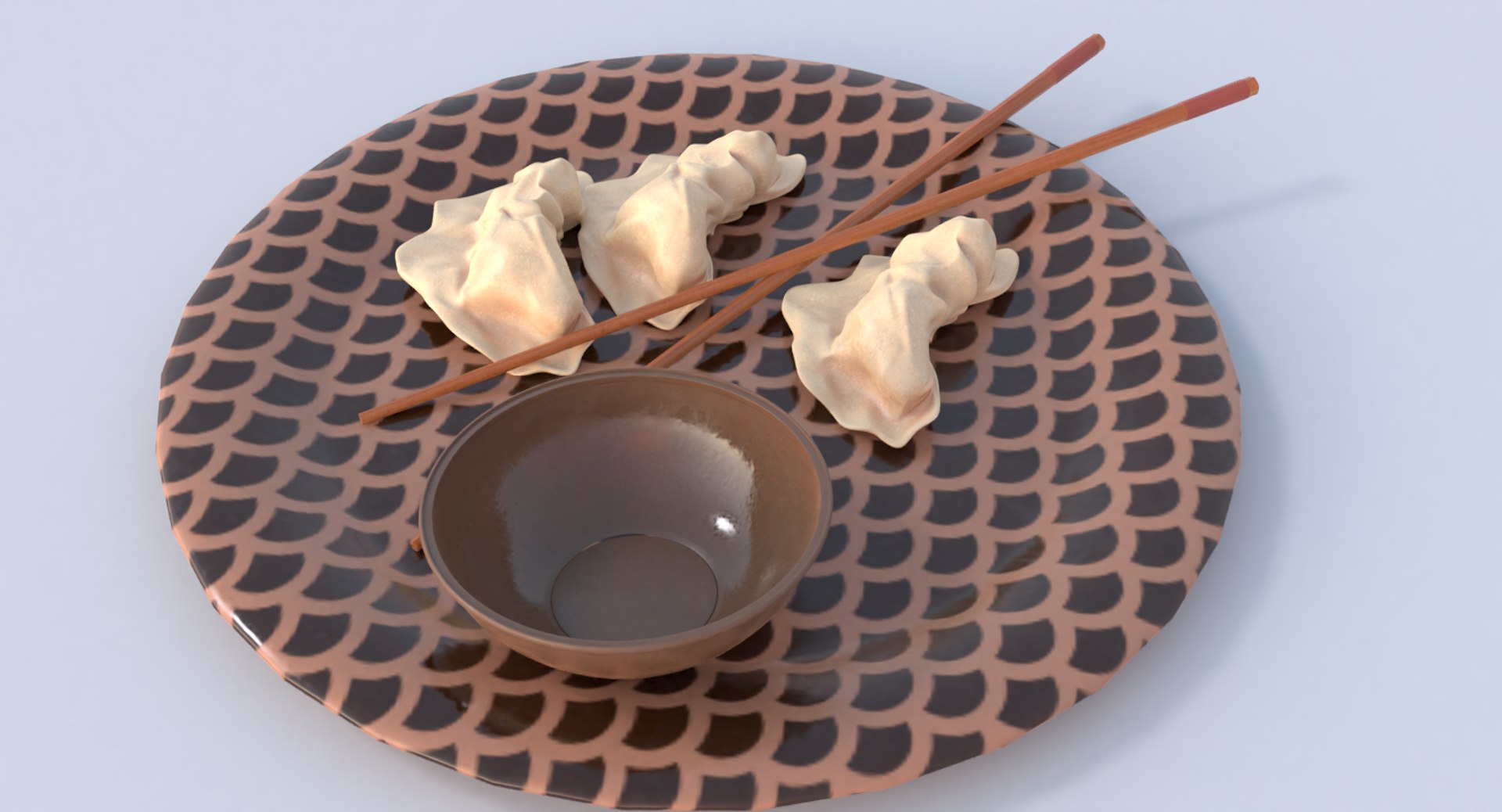 3D Dumpling Food - TurboSquid 1344265