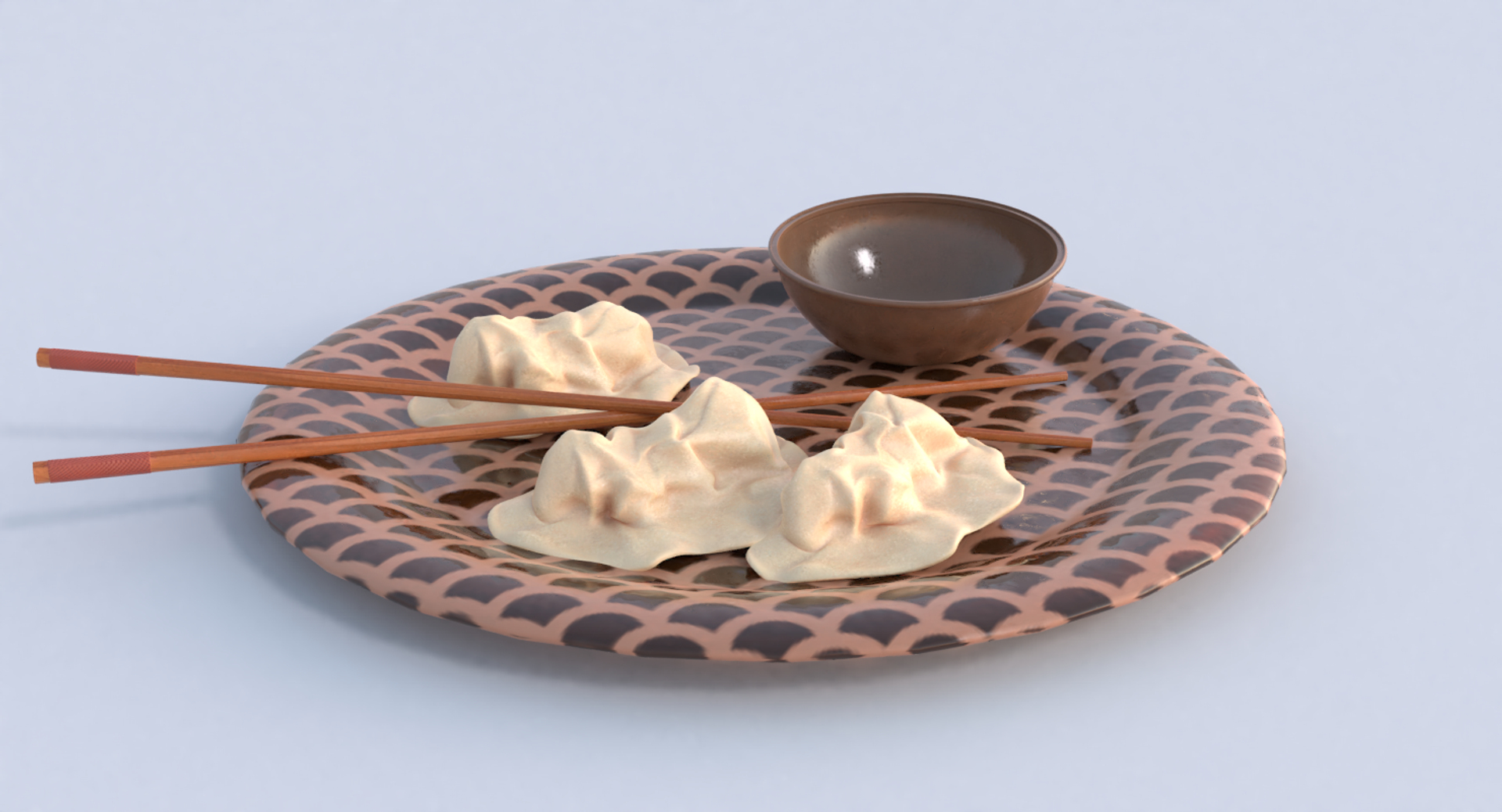 3D Dumpling Food - TurboSquid 1344265