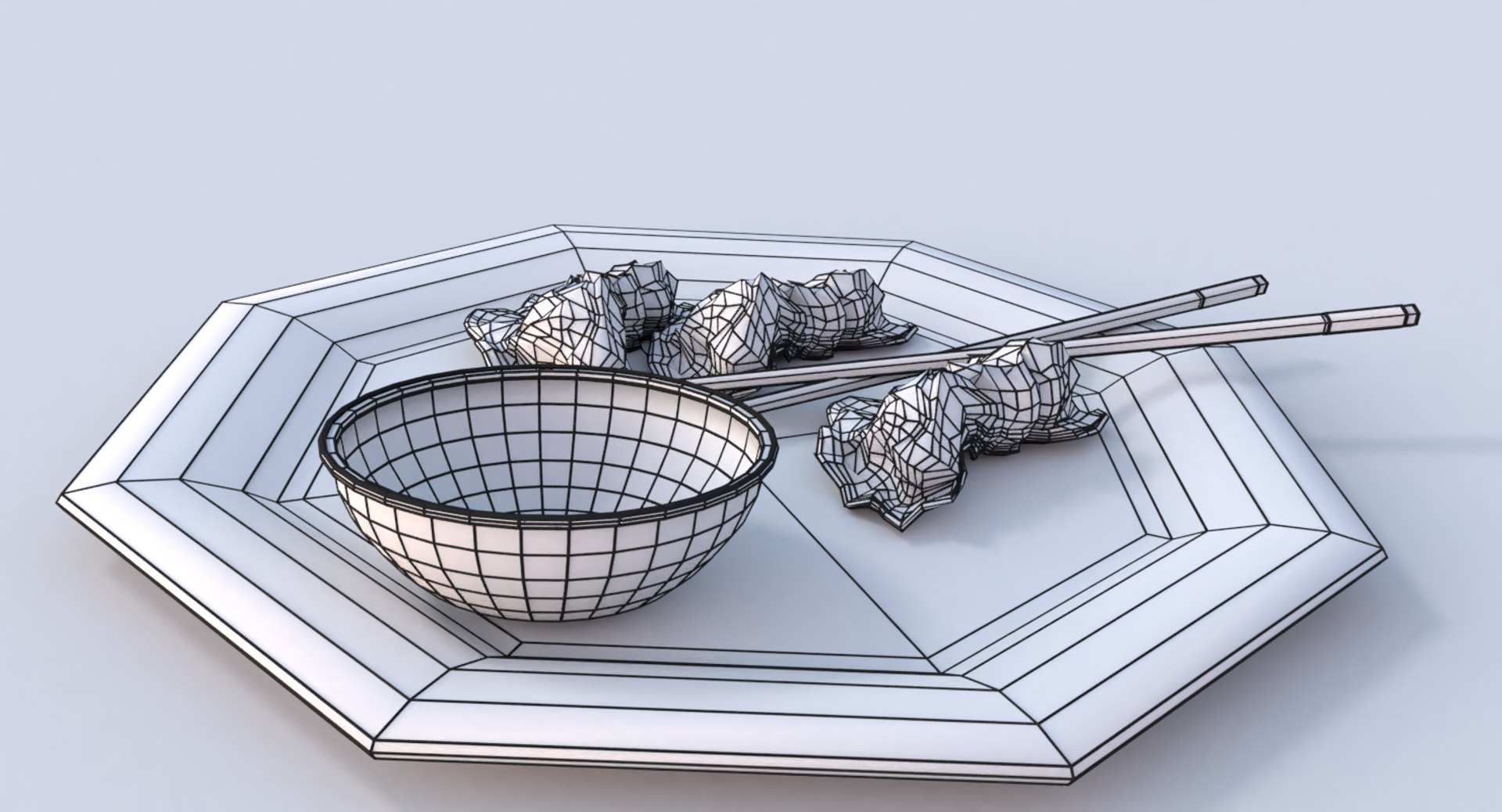 3D Dumpling Food - TurboSquid 1344265