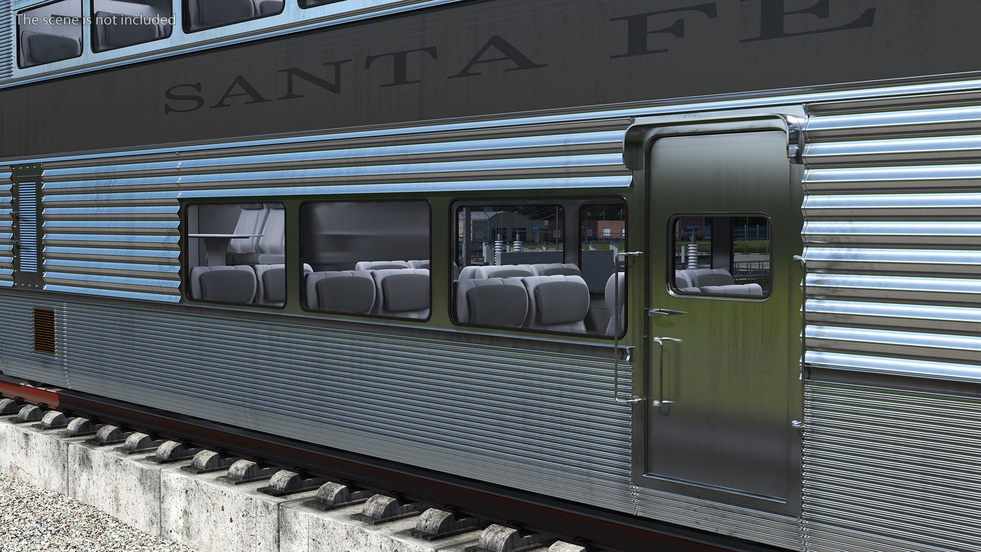 3D Double Decker Rail Car - TurboSquid 2155026