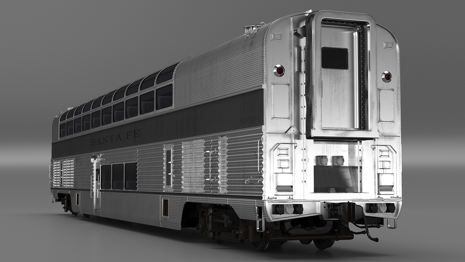 3D Double Decker Rail Car - TurboSquid 2155026