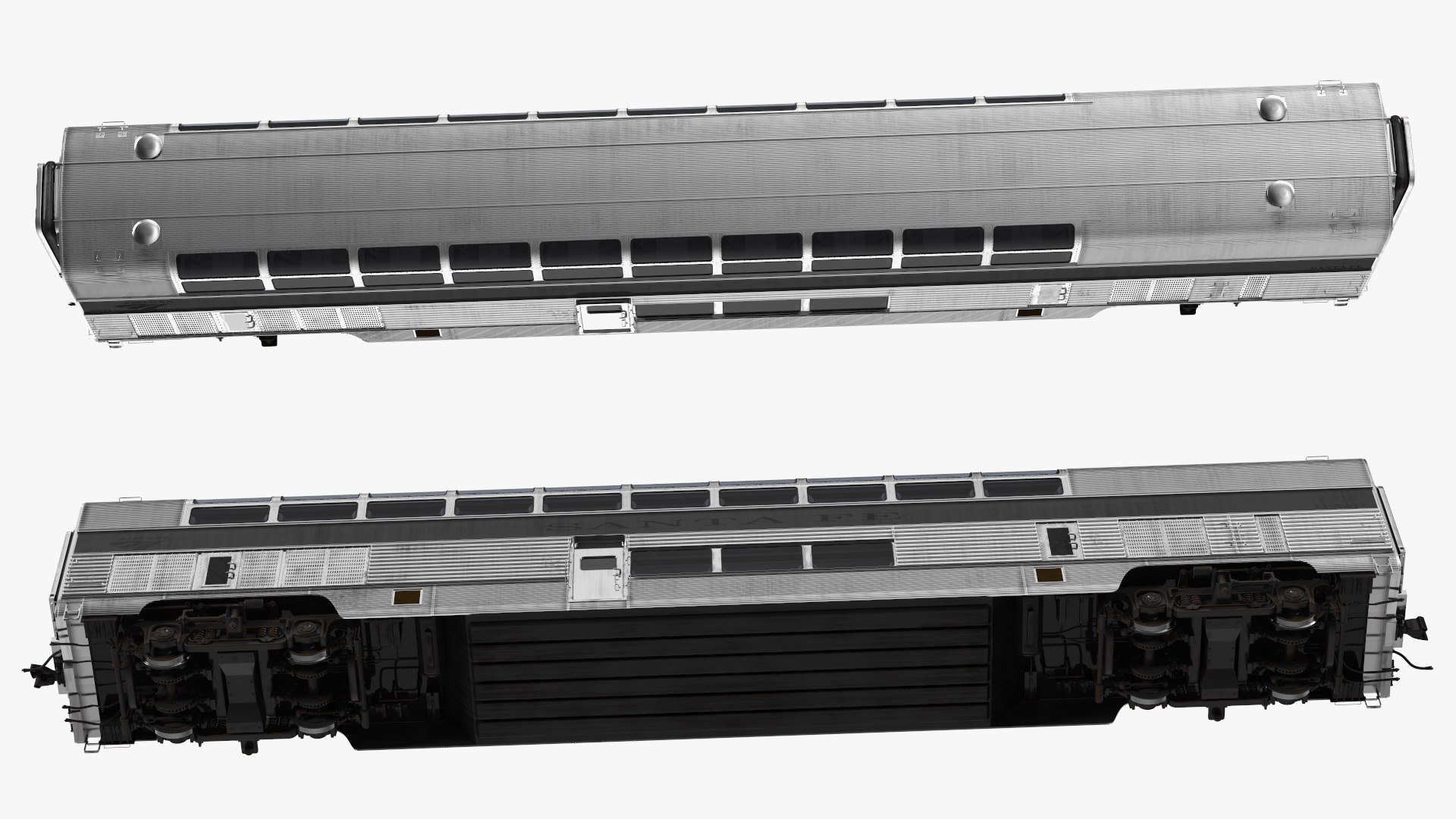 3D Double Decker Rail Car - TurboSquid 2155026