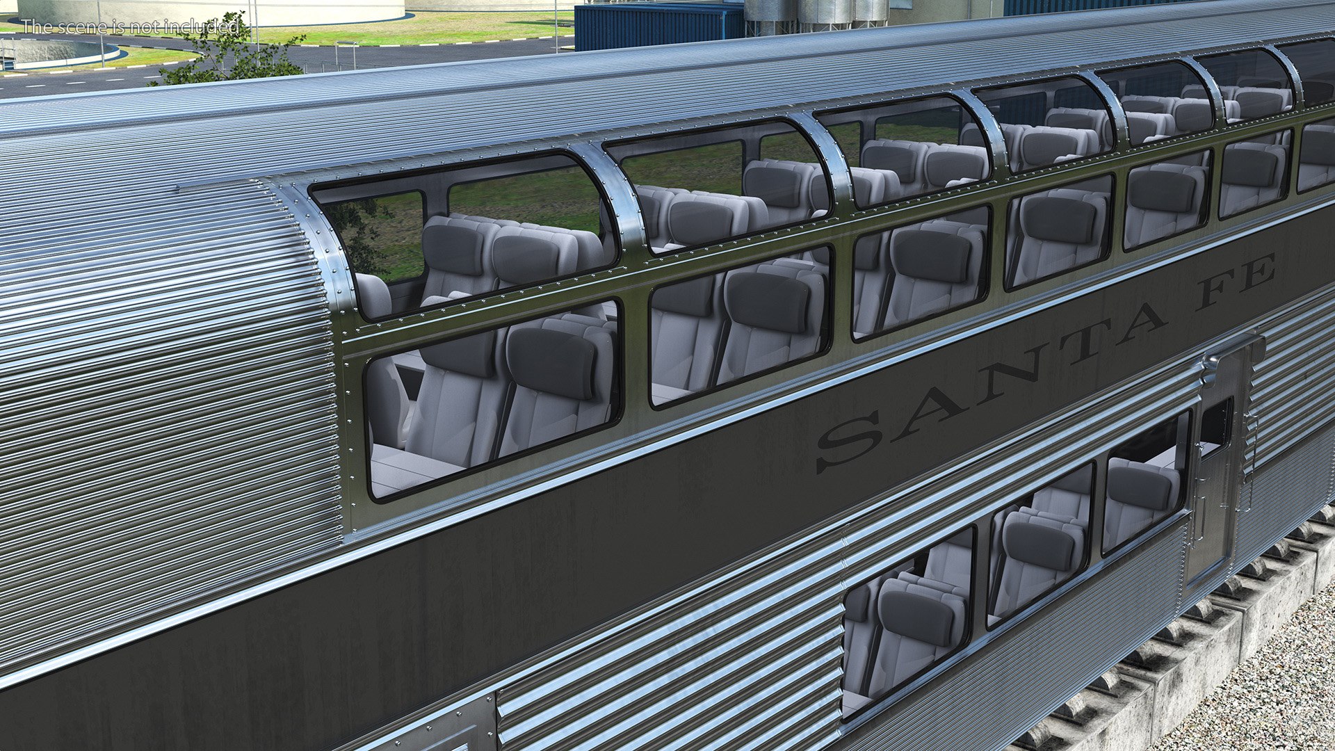 3D Double Decker Rail Car - TurboSquid 2155026