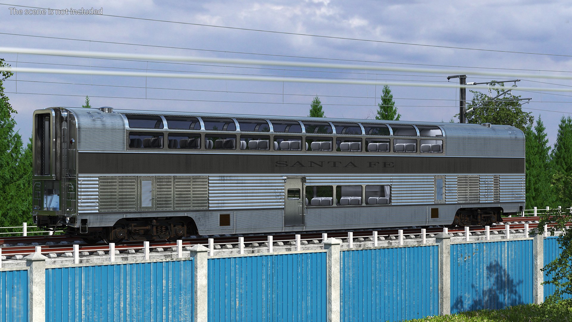 3D Double Decker Rail Car - TurboSquid 2155026
