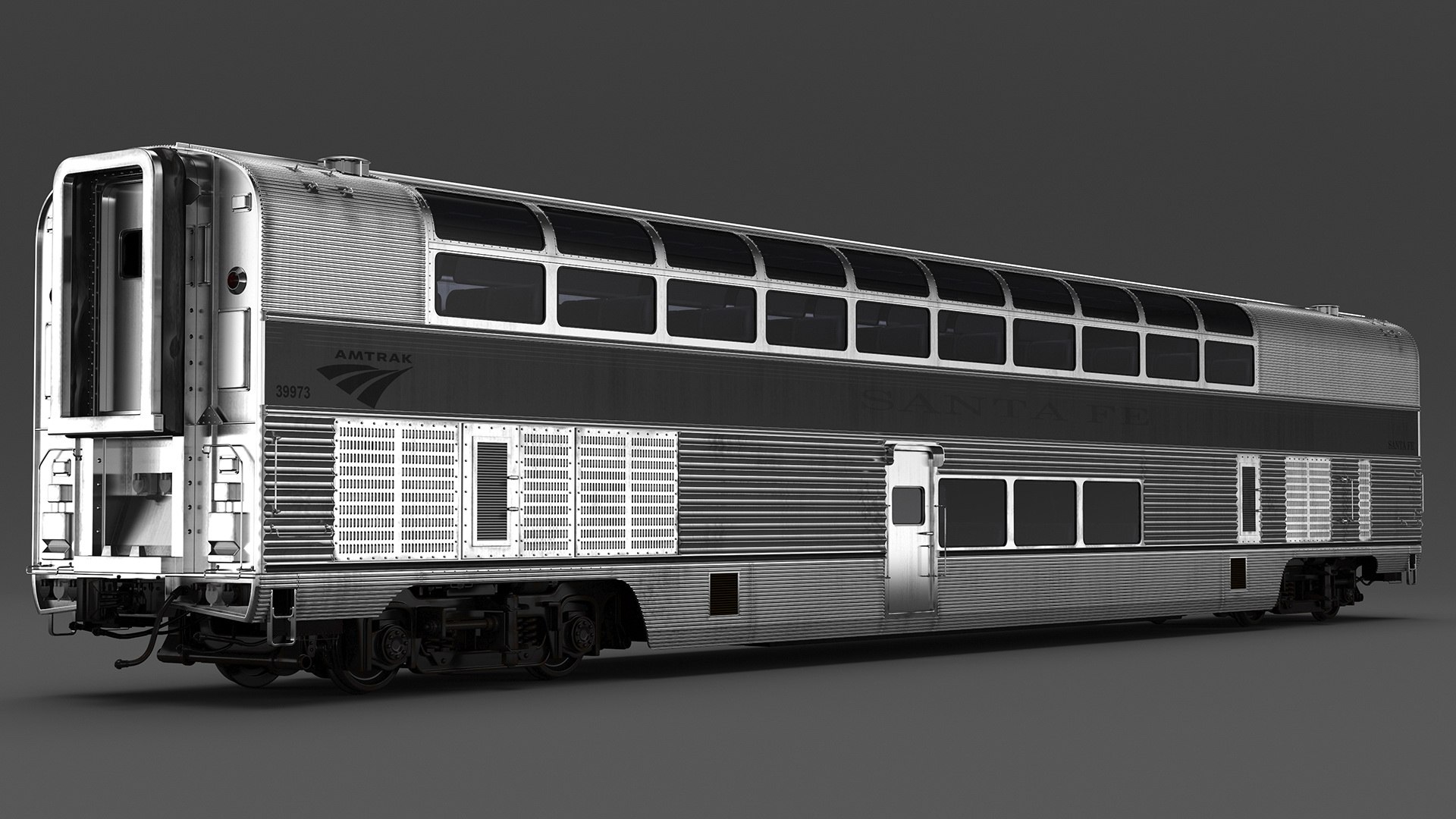 3D Double Decker Rail Car - TurboSquid 2155026