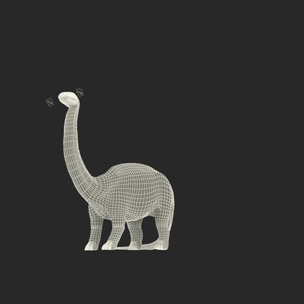 brontosaurus rigged 3d model