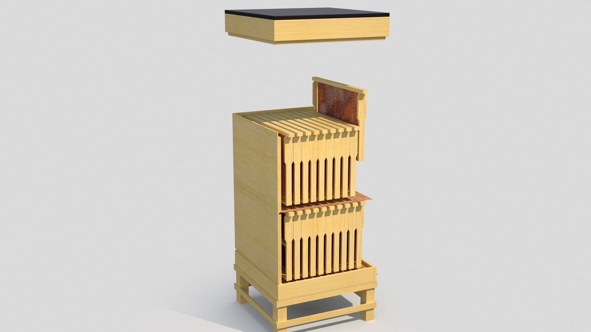 Extractor Bee Hive Model - TurboSquid 1645956