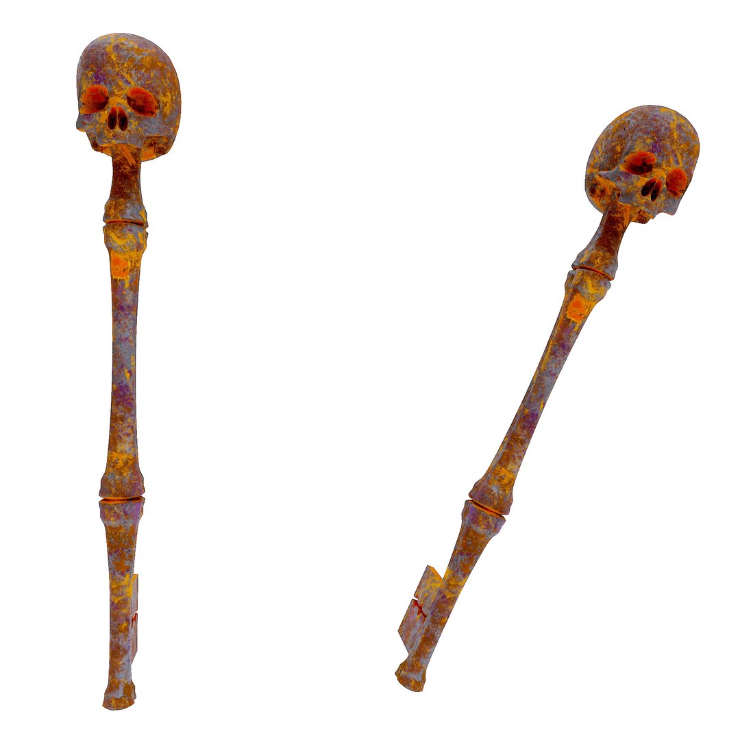 3D Model Skull Key Rusty 3dmodel - TurboSquid 1986667