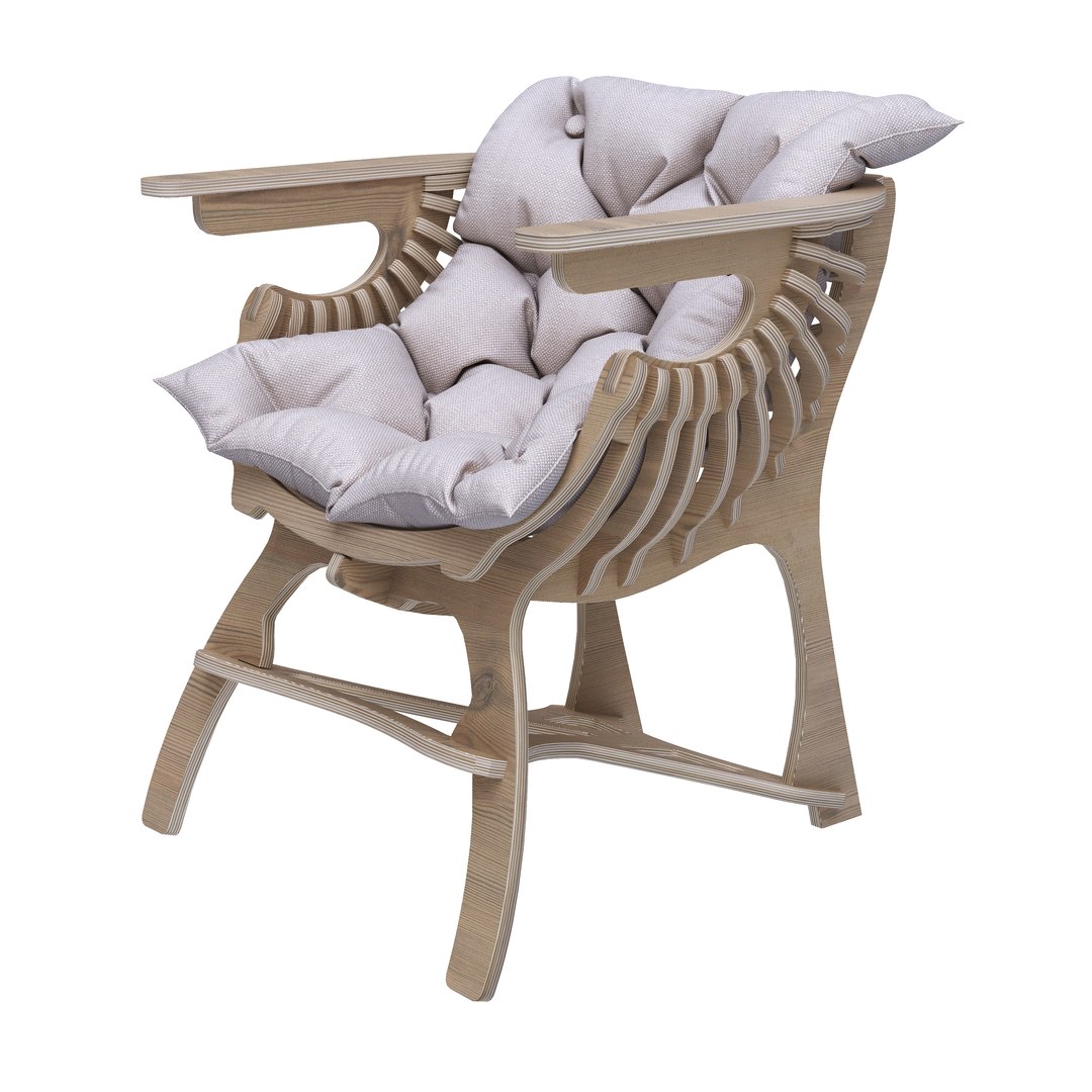 Herder legs chair 3D model - TurboSquid 1688341