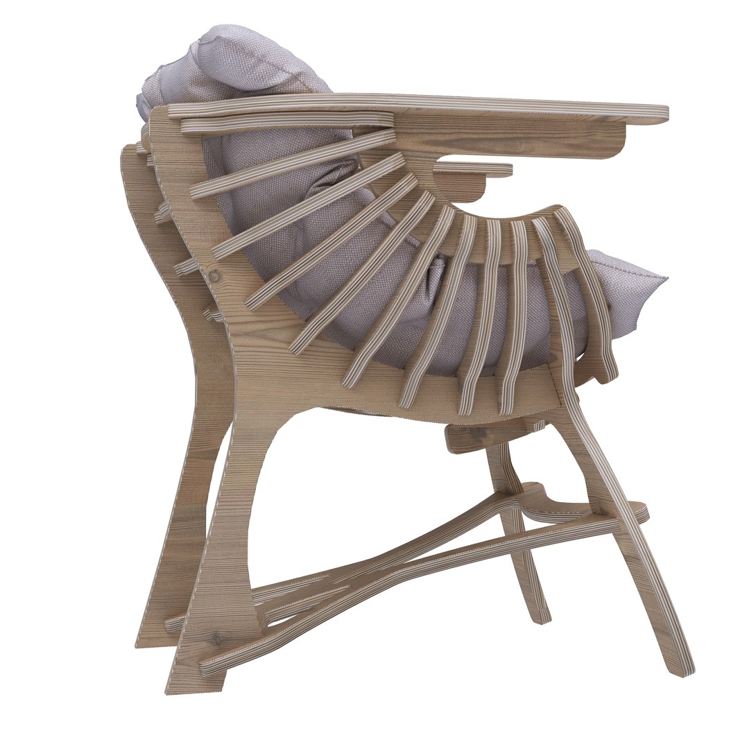Herder legs chair 3D model - TurboSquid 1688341