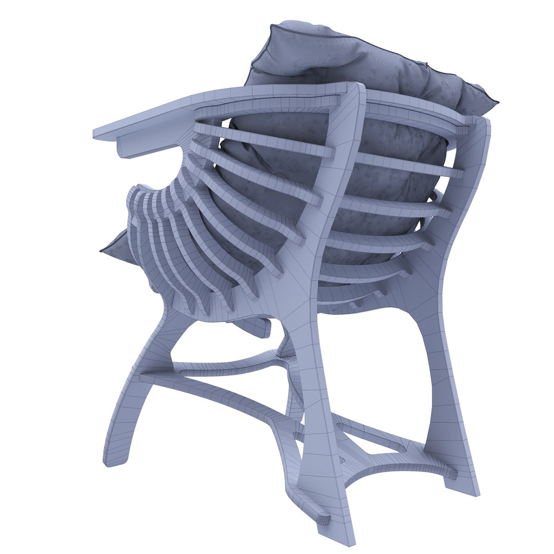 Herder legs chair 3D model - TurboSquid 1688341