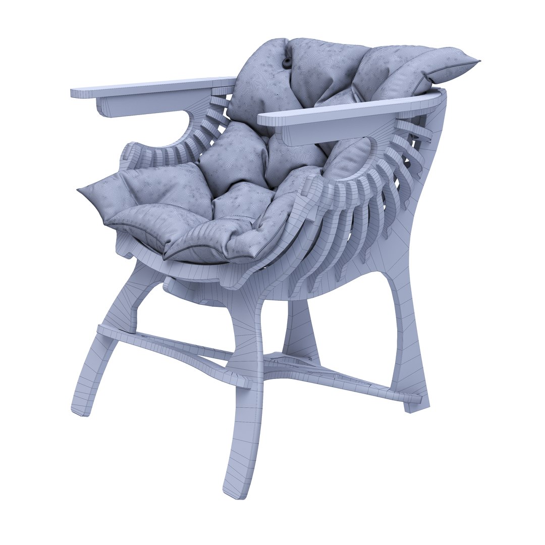 Herder legs chair 3D model - TurboSquid 1688341
