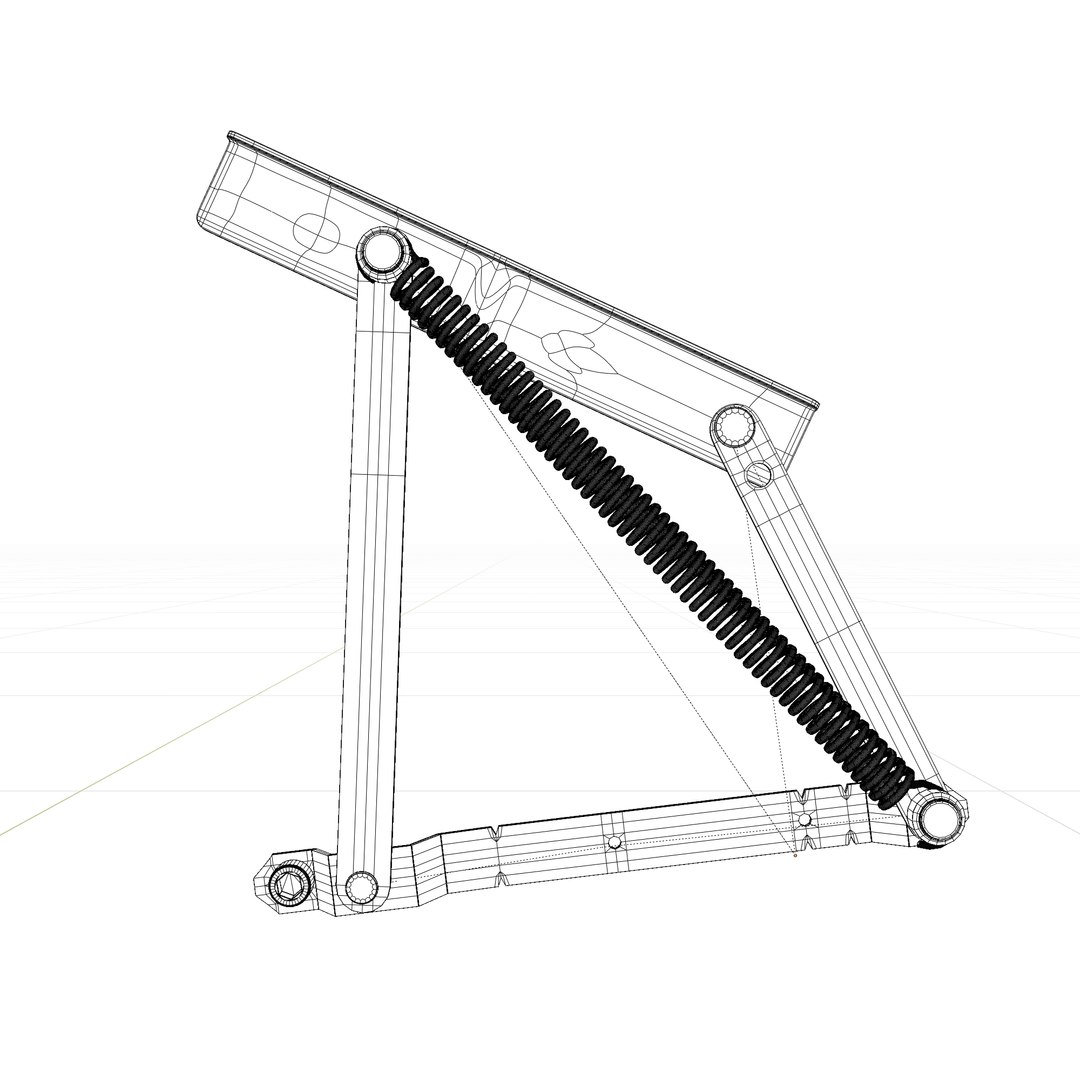 3D Model Bed Lift Spring Mechanism - TurboSquid 2283551