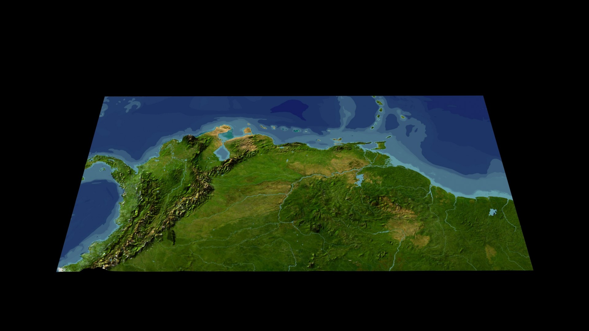 venezuela maps 3d model