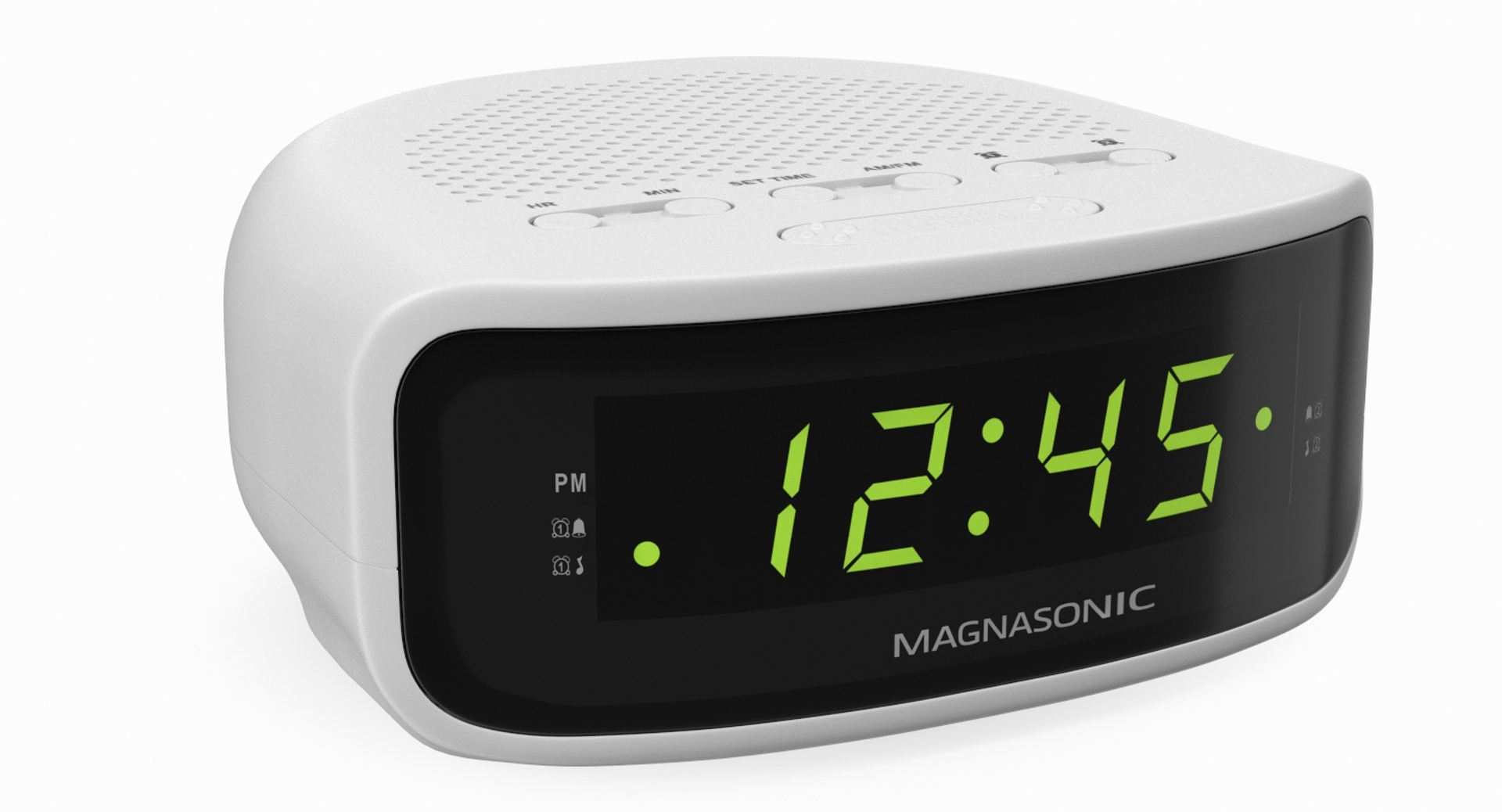 3D Magnasonic Digital Clock White - TurboSquid 1410191