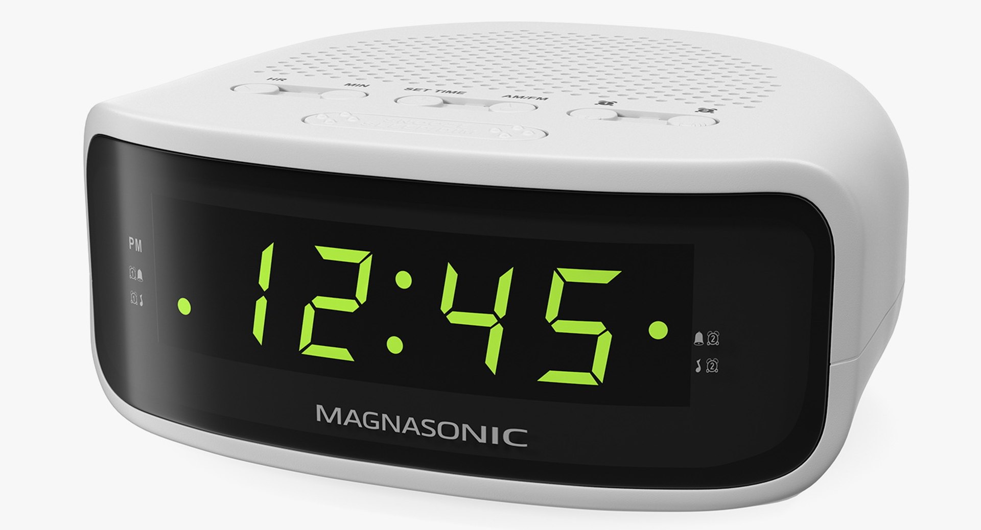 3D Magnasonic Digital Clock White - TurboSquid 1410191