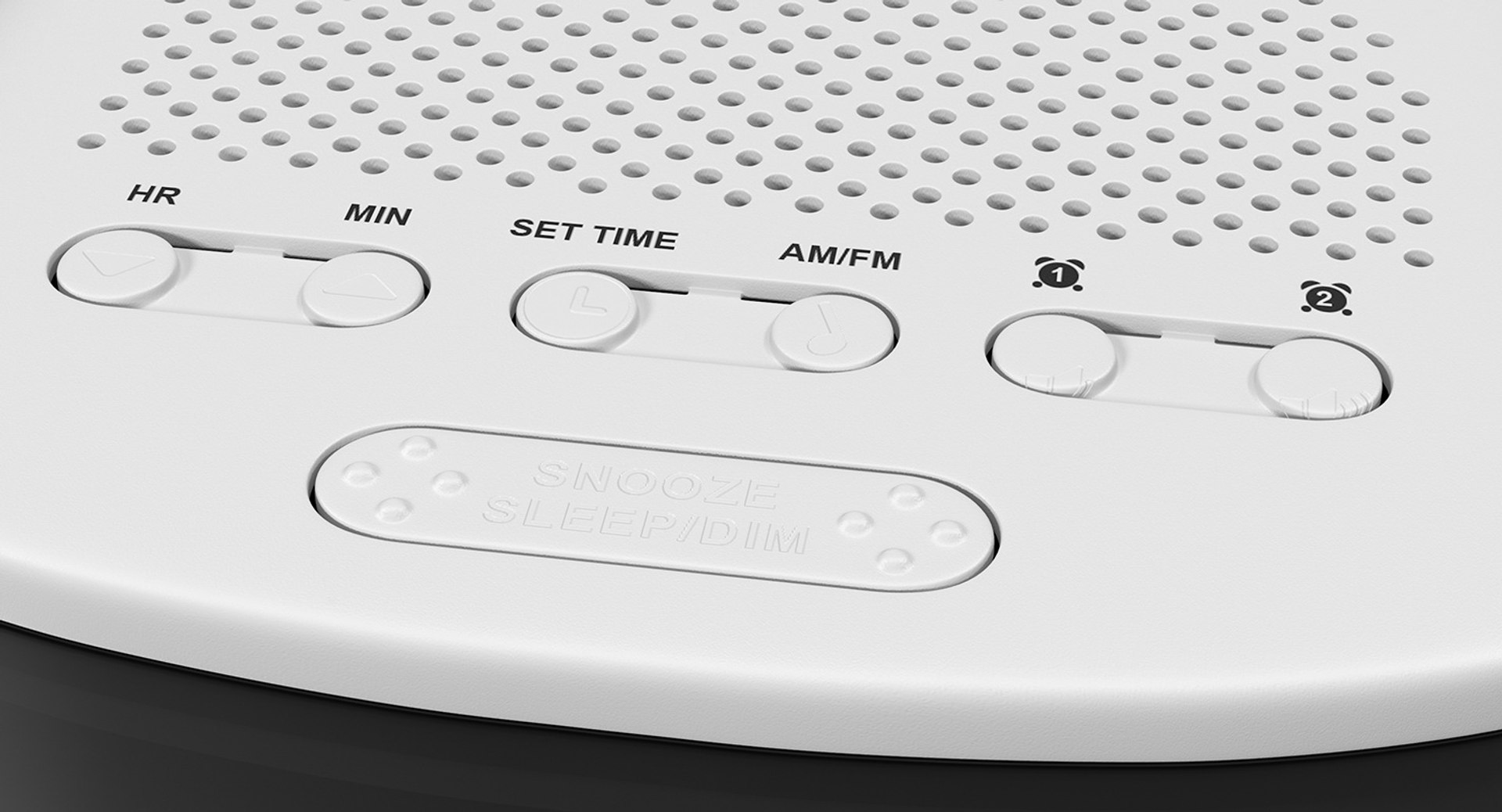 3D Magnasonic Digital Clock White - TurboSquid 1410191