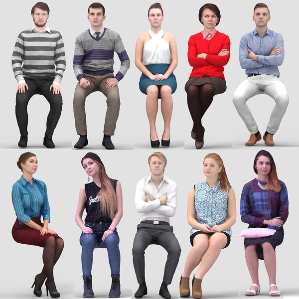 realistic human 3d model