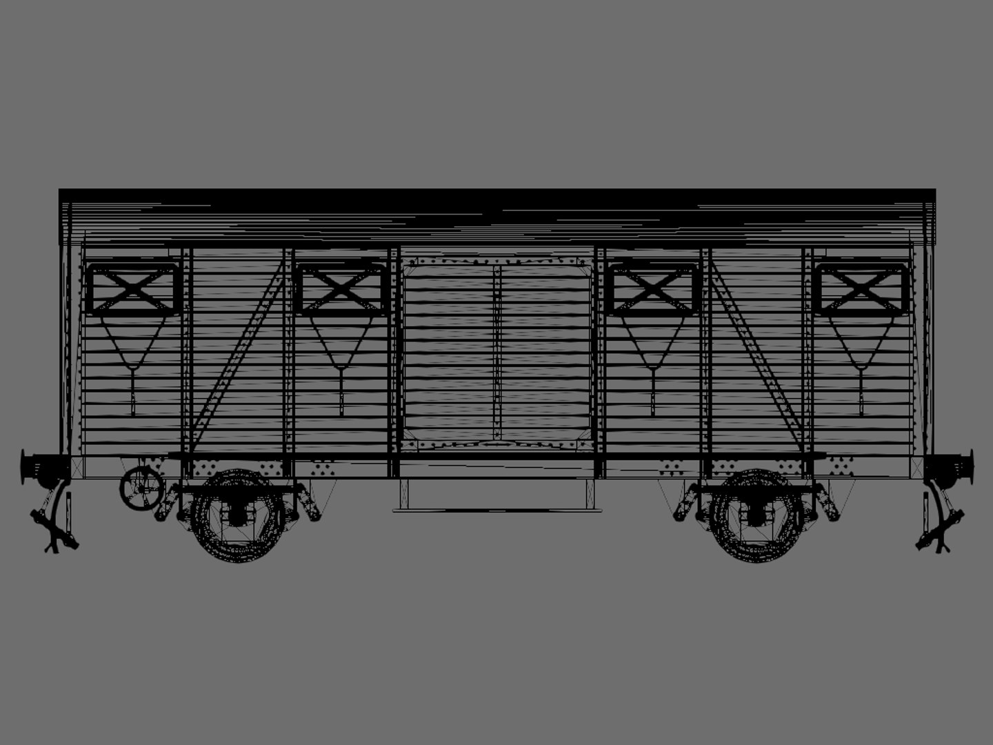 wagon sncf 3d model