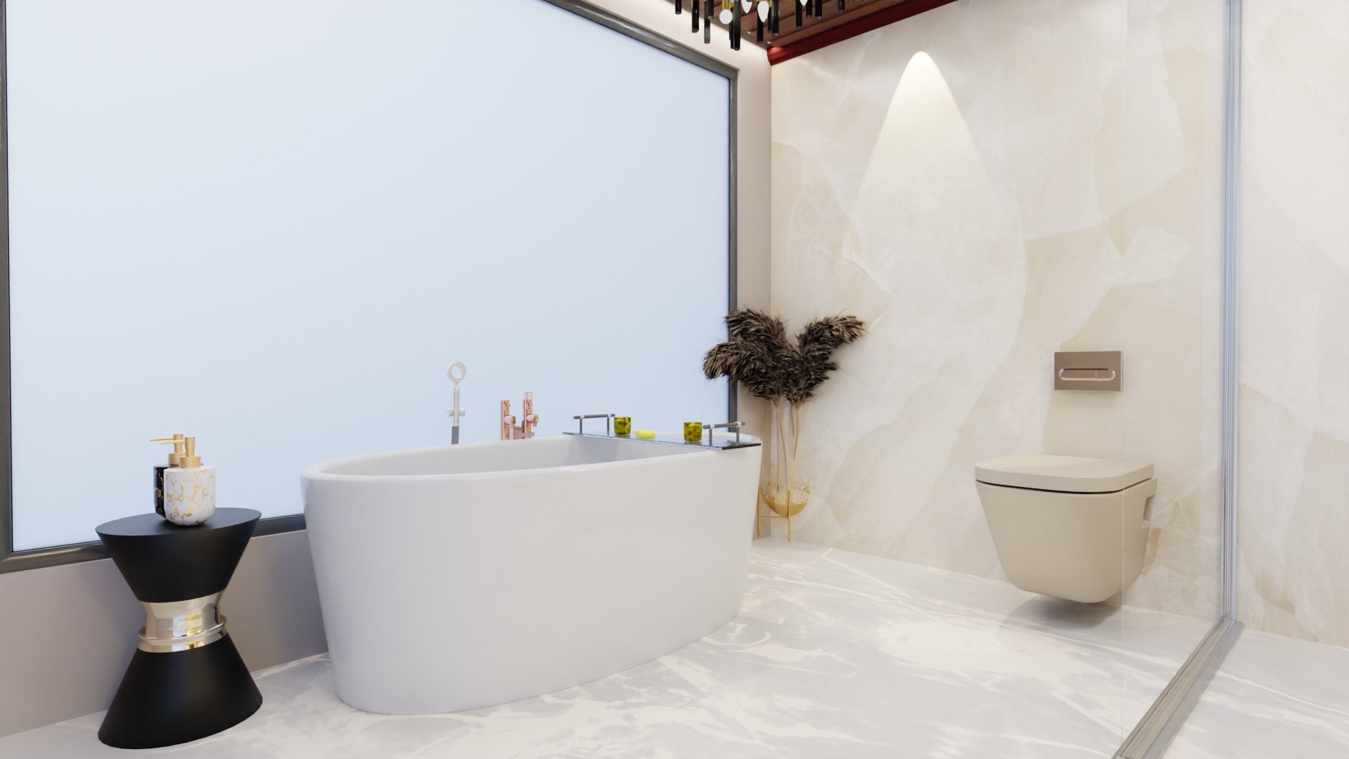 Luxury Modern Bathroom Interior Design Asset 3D Model - TurboSquid 2313562