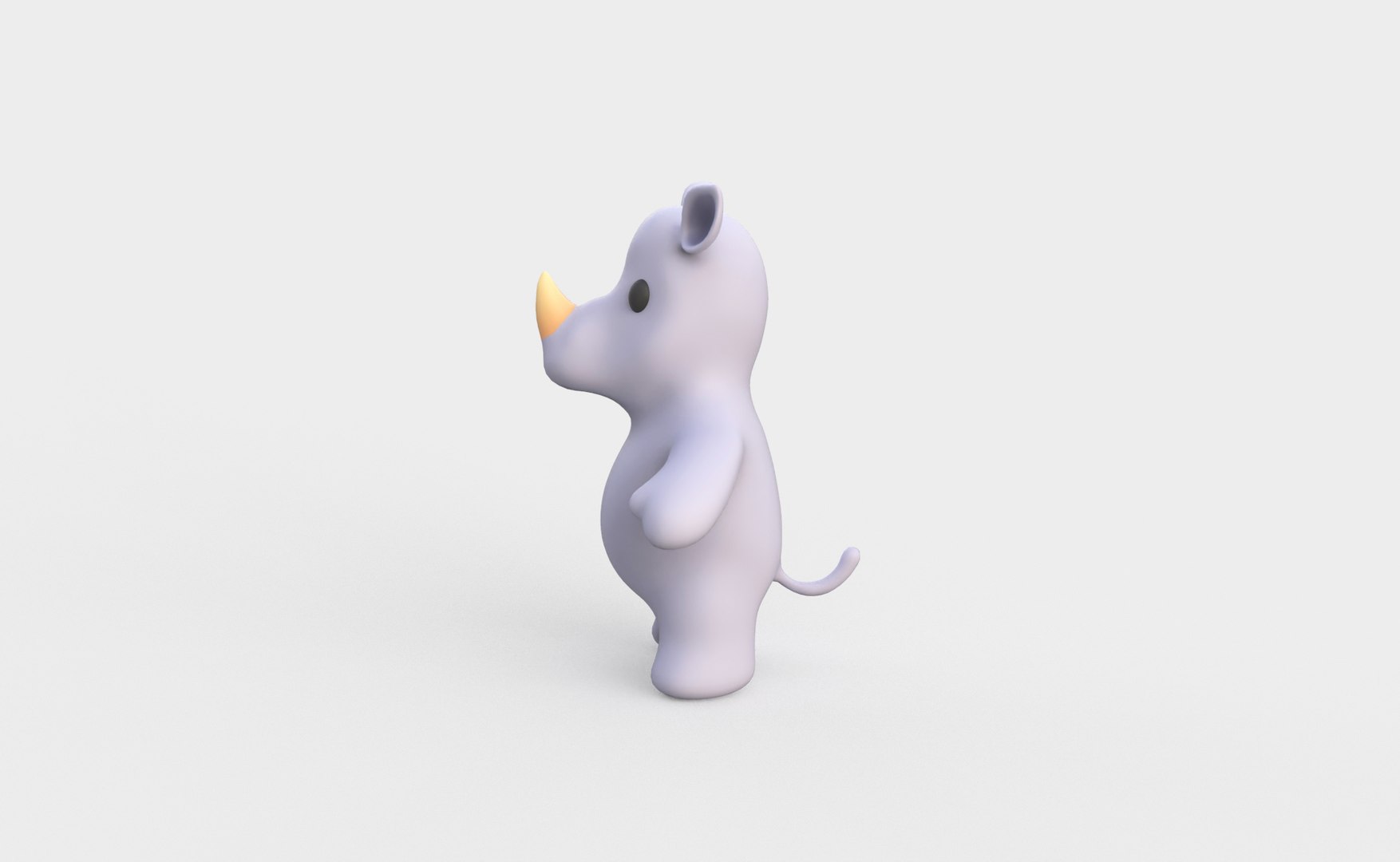 3D Little Animal Baby - Rhino Cute - Animated - TurboSquid 2282571