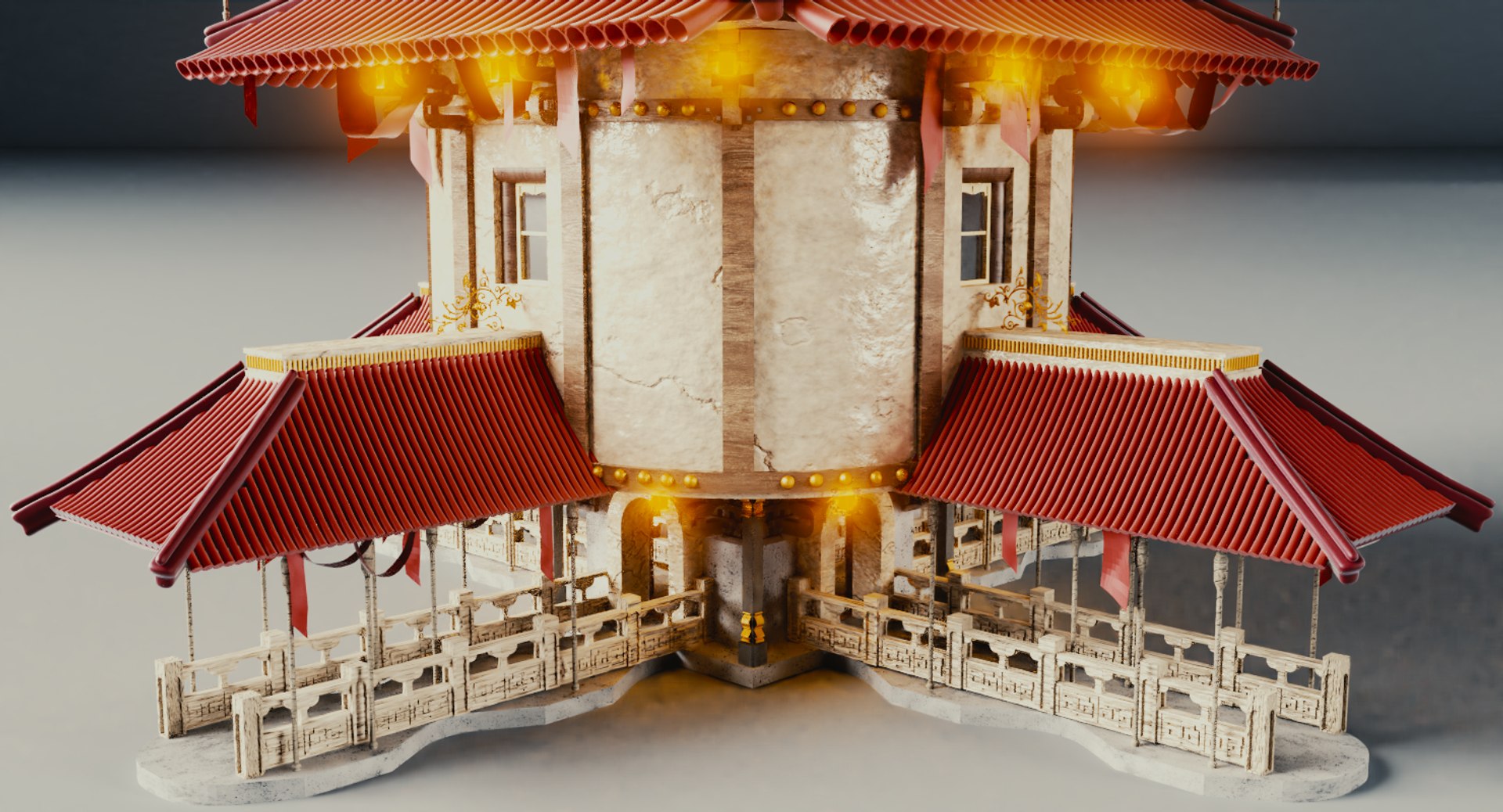 3D Building Chinese House Model - TurboSquid 1412217