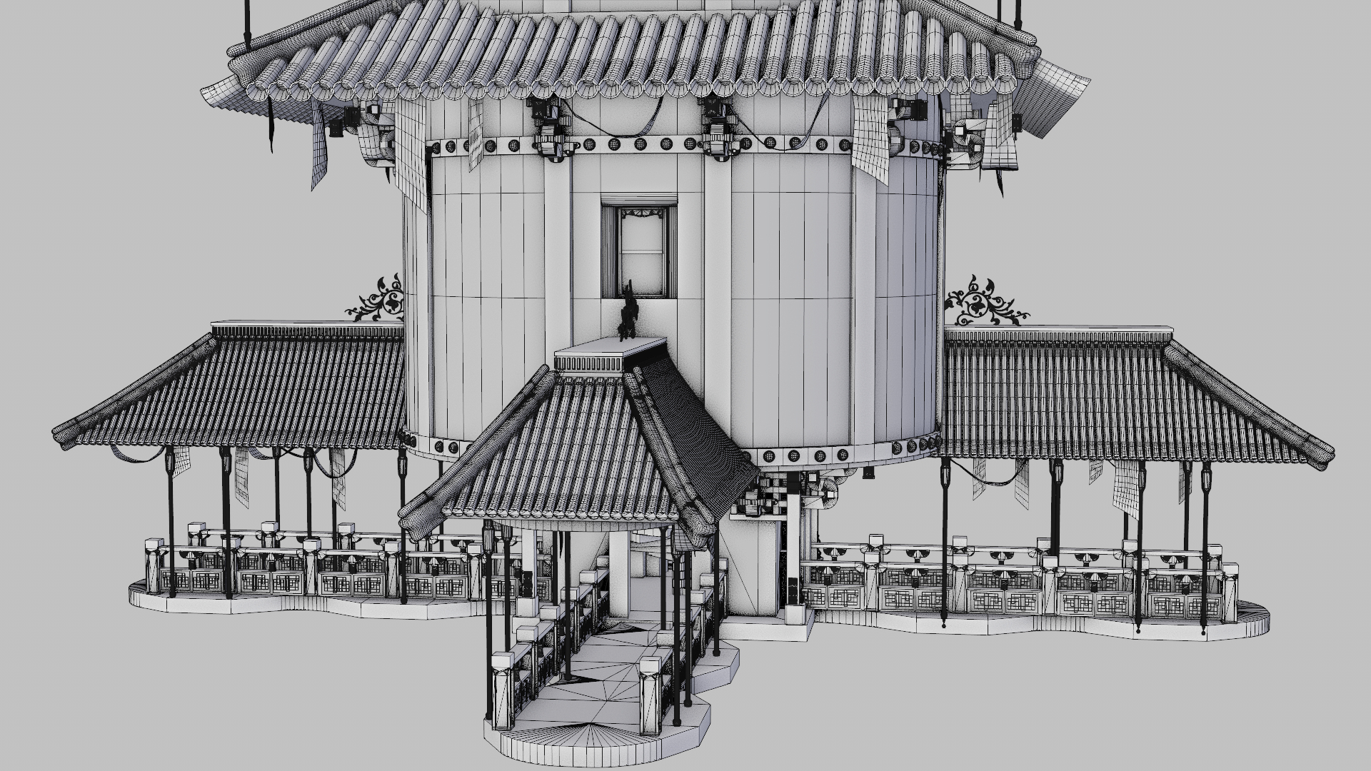 3D building chinese house model - TurboSquid 1412217