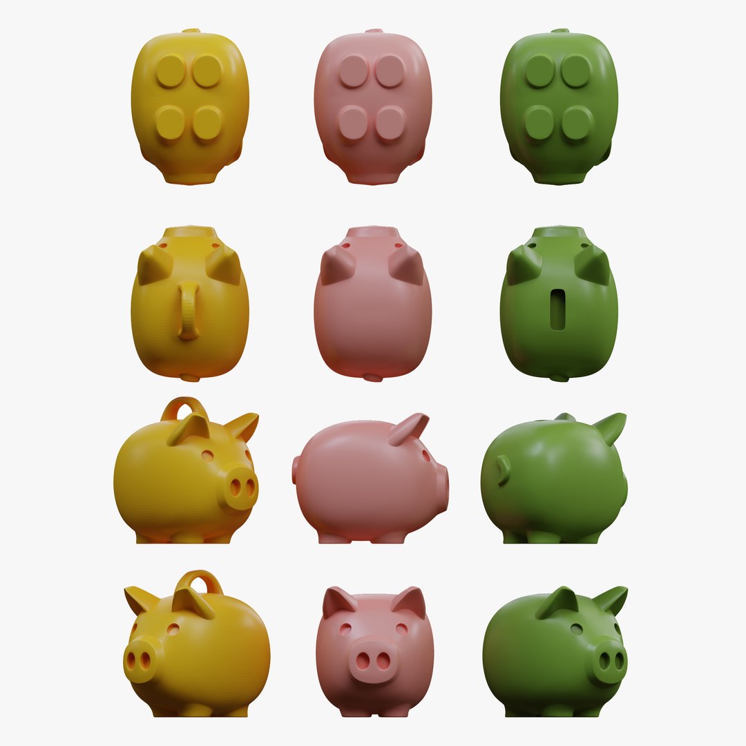 3D Piggy Pack - TurboSquid 2102846