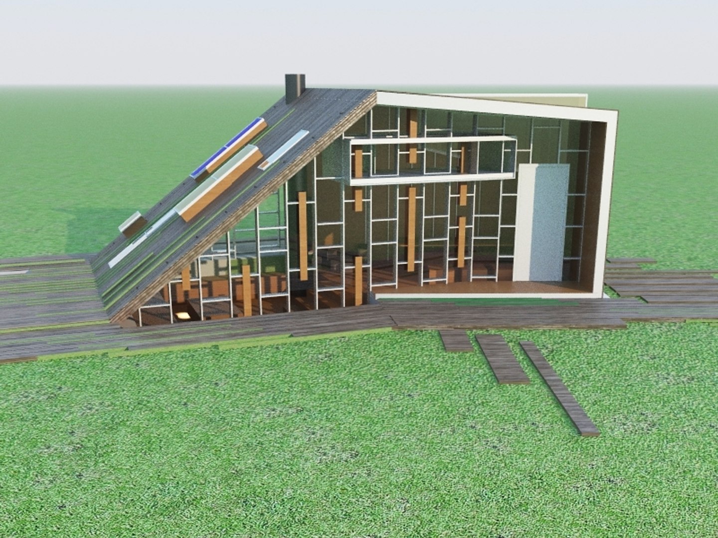 3d Garden House Model