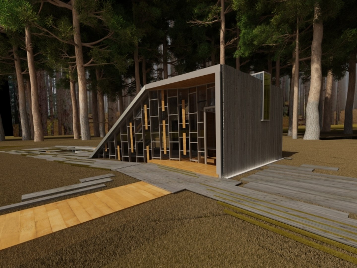3d Garden House Model