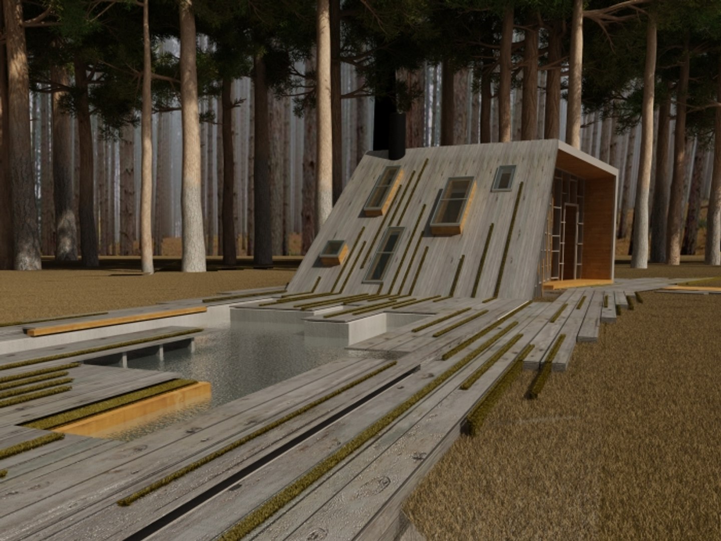 3d Garden House Model