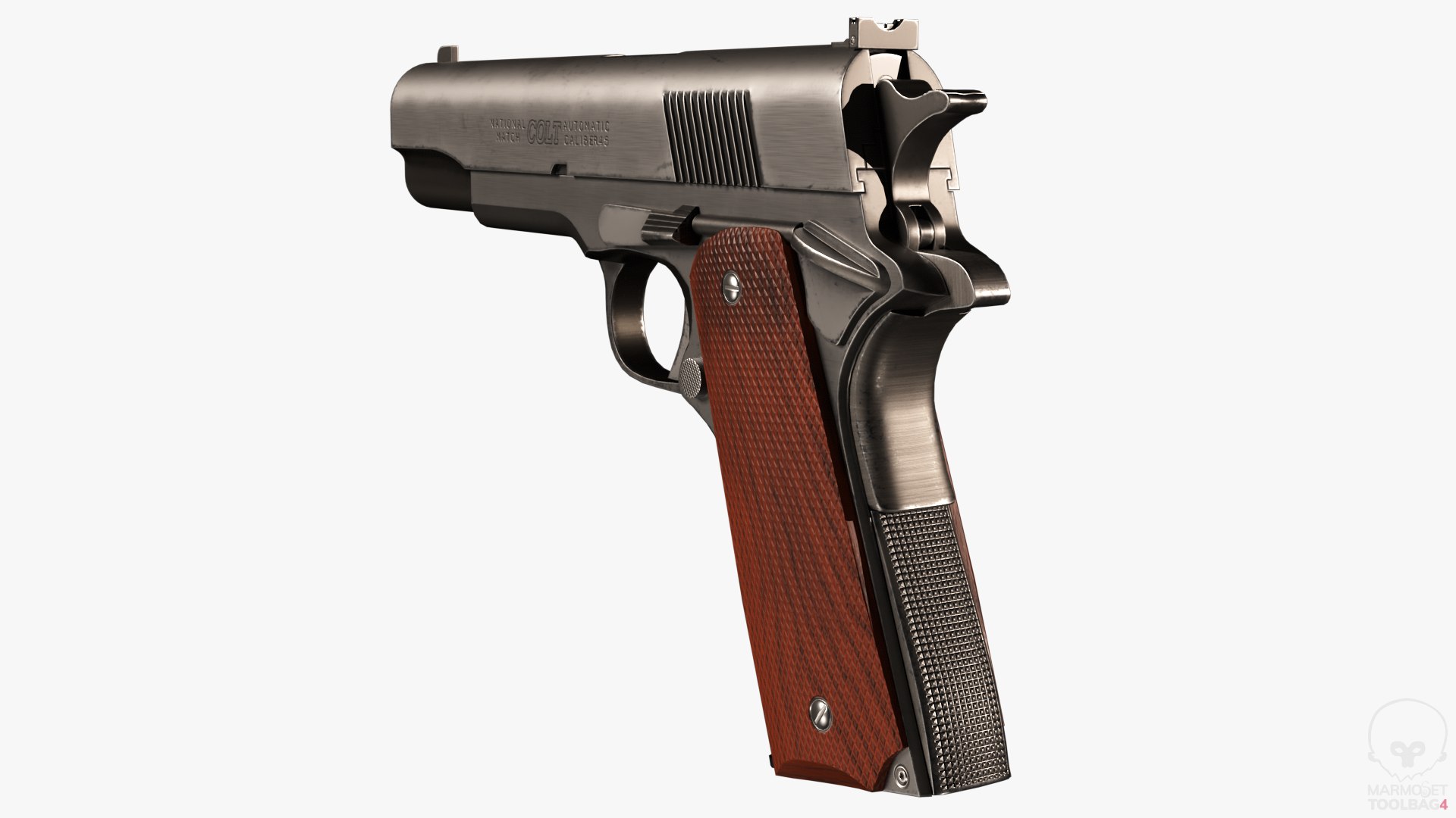 3D COLT 1911 45 Caliber Pistol - TurboSquid 2249636