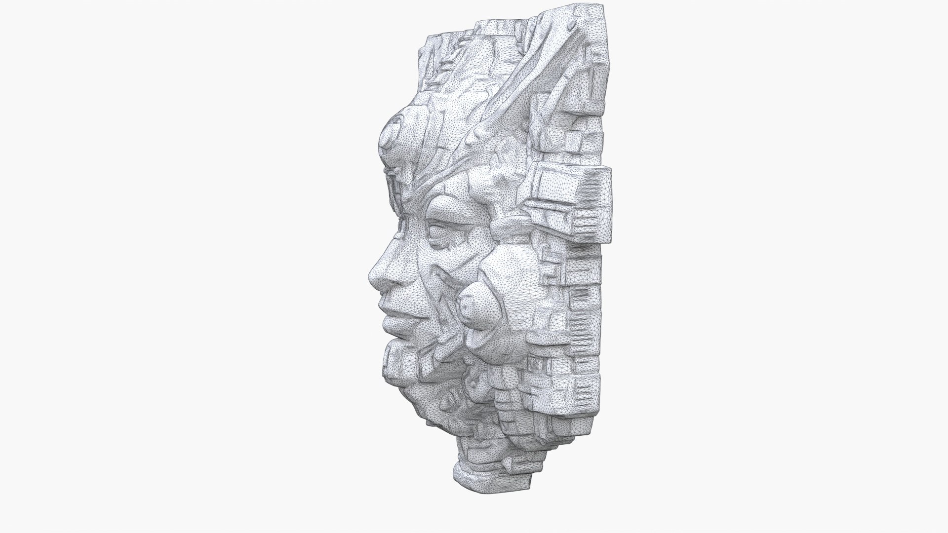 3D Cyber Aztec Mask 2 Model - TurboSquid 2182875