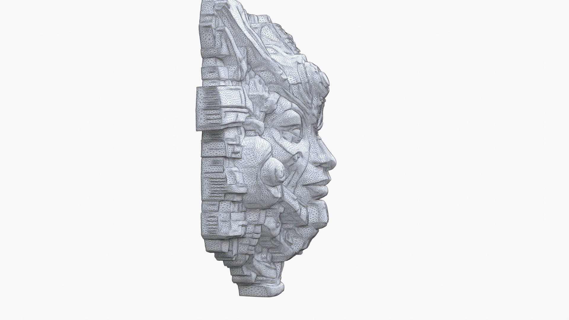 3D Cyber Aztec Mask 2 Model - TurboSquid 2182875