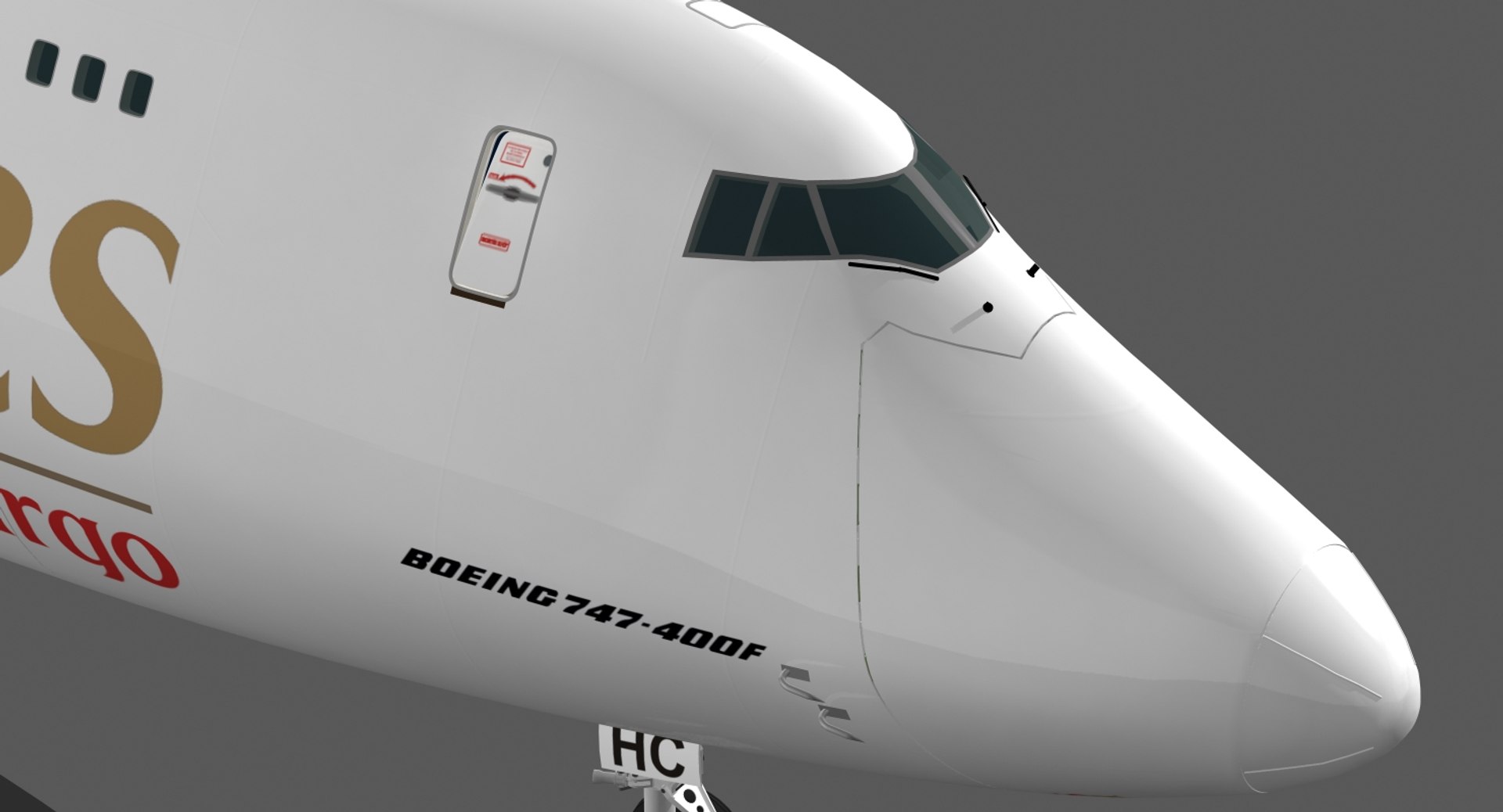 3d model of boeing 747-400 f emirates