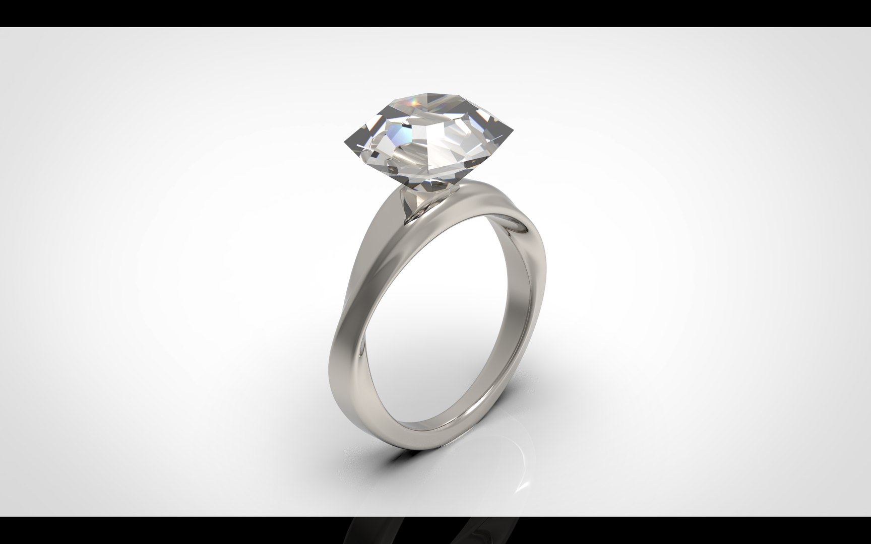 Diamond Platinum Ring 3D Model - TurboSquid 1932128