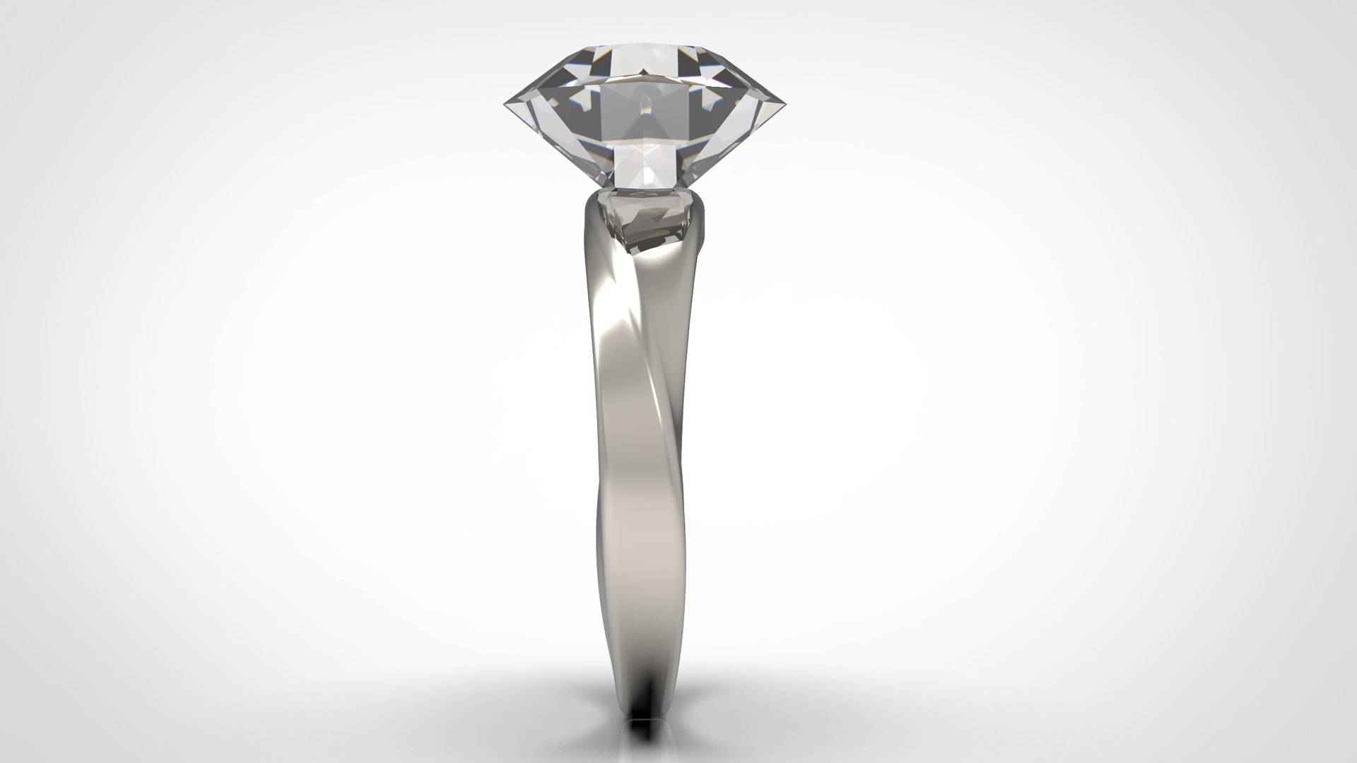 Diamond Platinum Ring 3D Model - TurboSquid 1932128