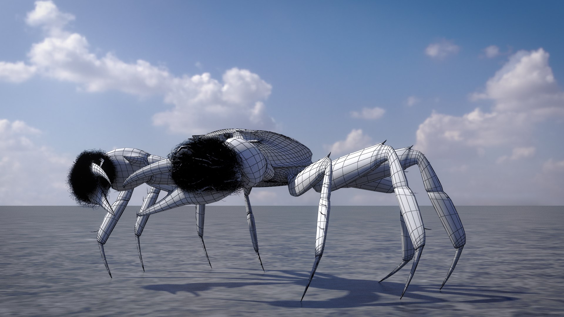 3D CrabFemaleRiggedMAX Model - TurboSquid 2349668