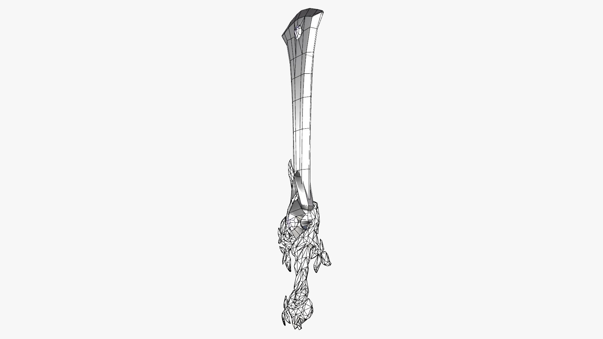 Stylized Fantasy RPG Sword Weapon Broadsword Buster Claymore Two Handed Magical Forest Vine Tree ...