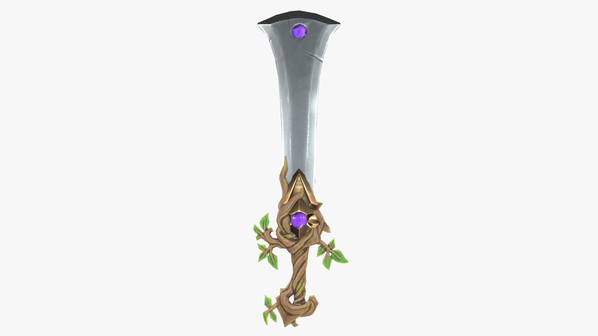 Stylized Fantasy RPG Sword Weapon Broadsword Buster Claymore Two Handed ...