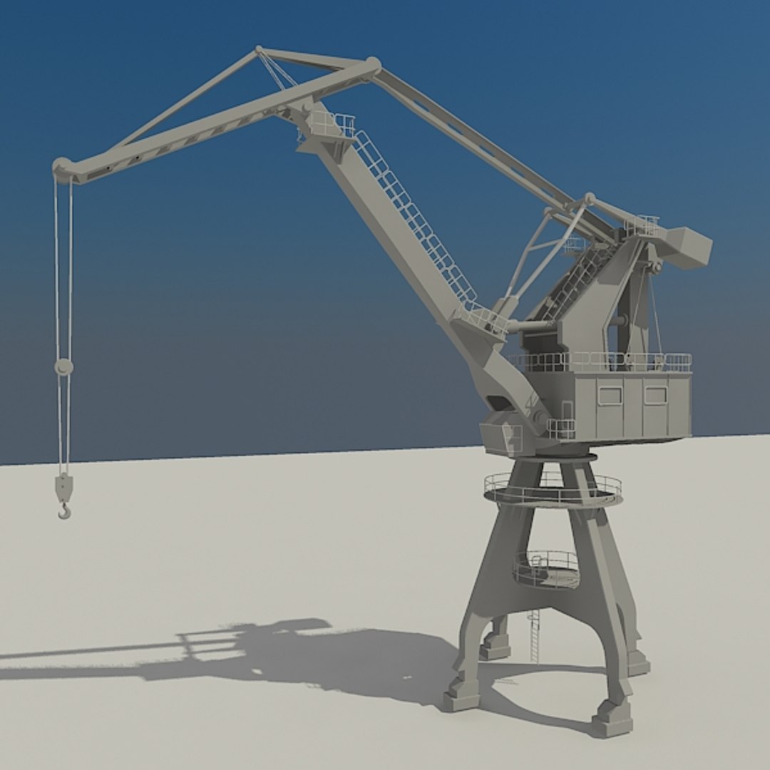 Crane Port 3d Model